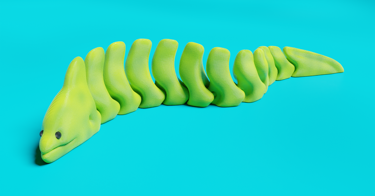 Articulated Moray Eel by Jopek Design | Download free STL model ...