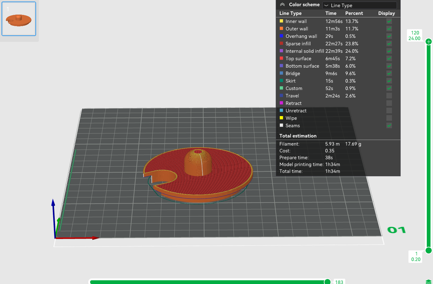 Lid for oil jar by Arnav Purbiya | Download free STL model | Printables.com
