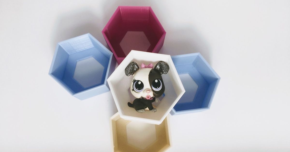 Honeycomb homes for LPS by 3D|Nest | Download free STL model ...