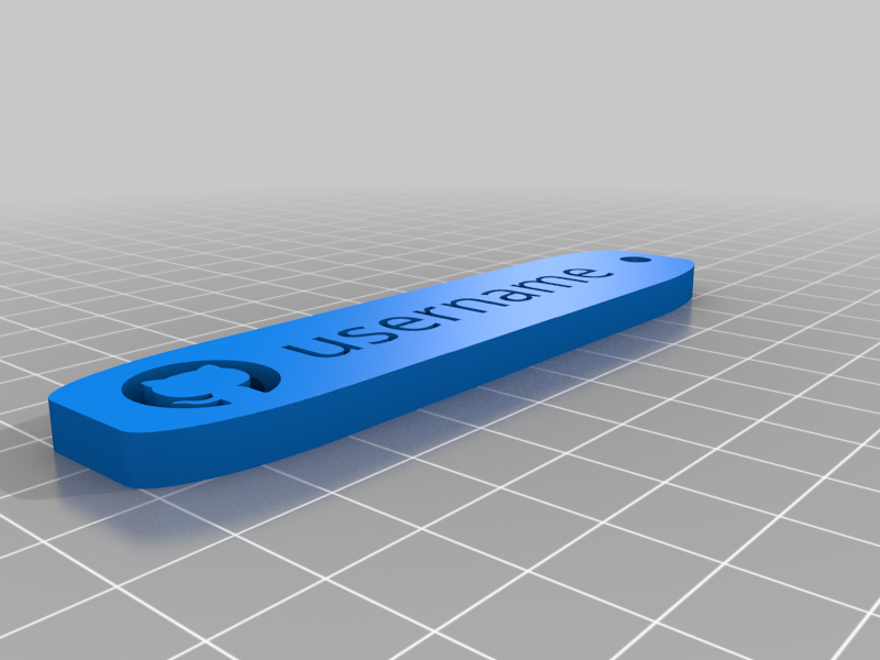GitHub Username Keyring by billythekid | Download free STL model ... GitHub Username Keyring by billythekid | Download free STL model ...