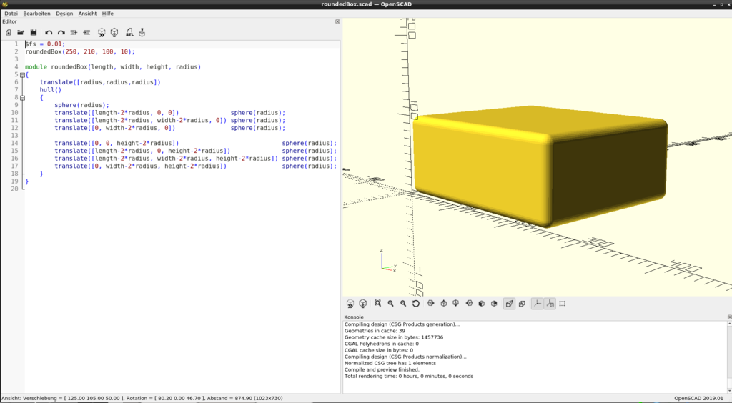 Rounded box module for openscad by quirxi | Download free STL model ...