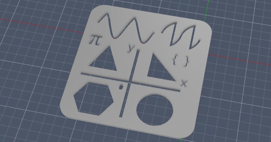 Maths Stencil by Fraser Jørgensen | Download free STL model ...