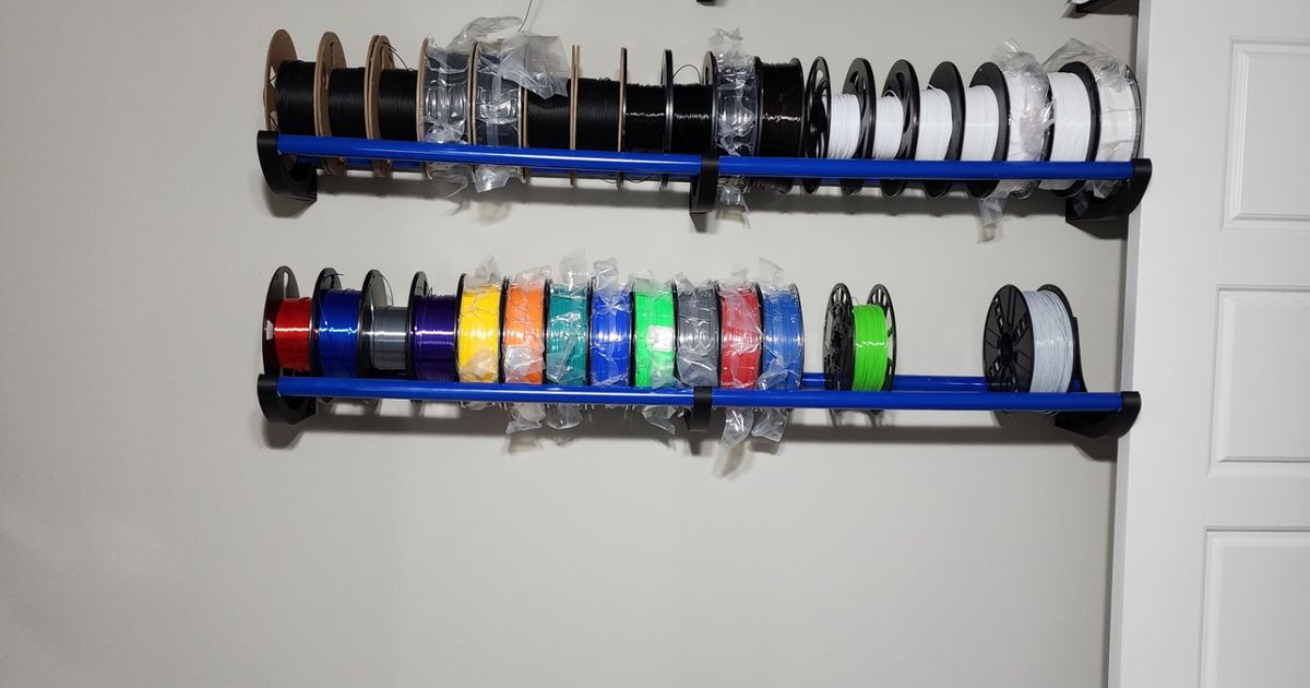 PVC Filament Storage Rack by Cameron Lipich | Download free STL model ...