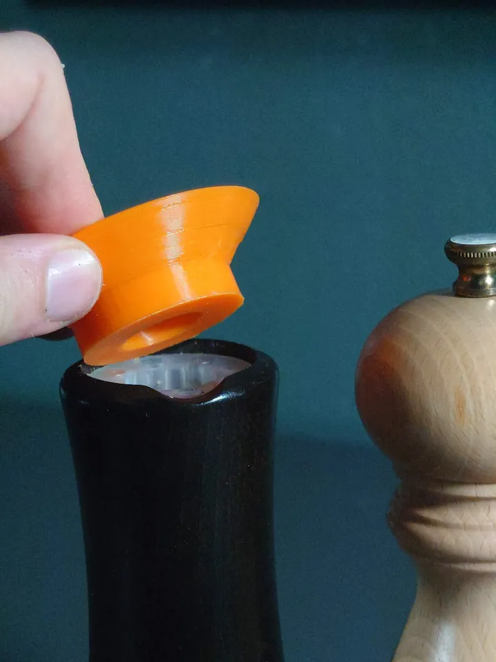 Refill Funnel for Peugeot Pepper Mill by H E | Download free STL model ...