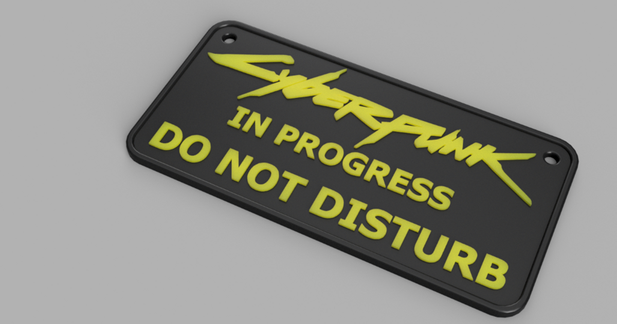 Cyberpunk Sign by RealBadDad | Download free STL model | Printables.com