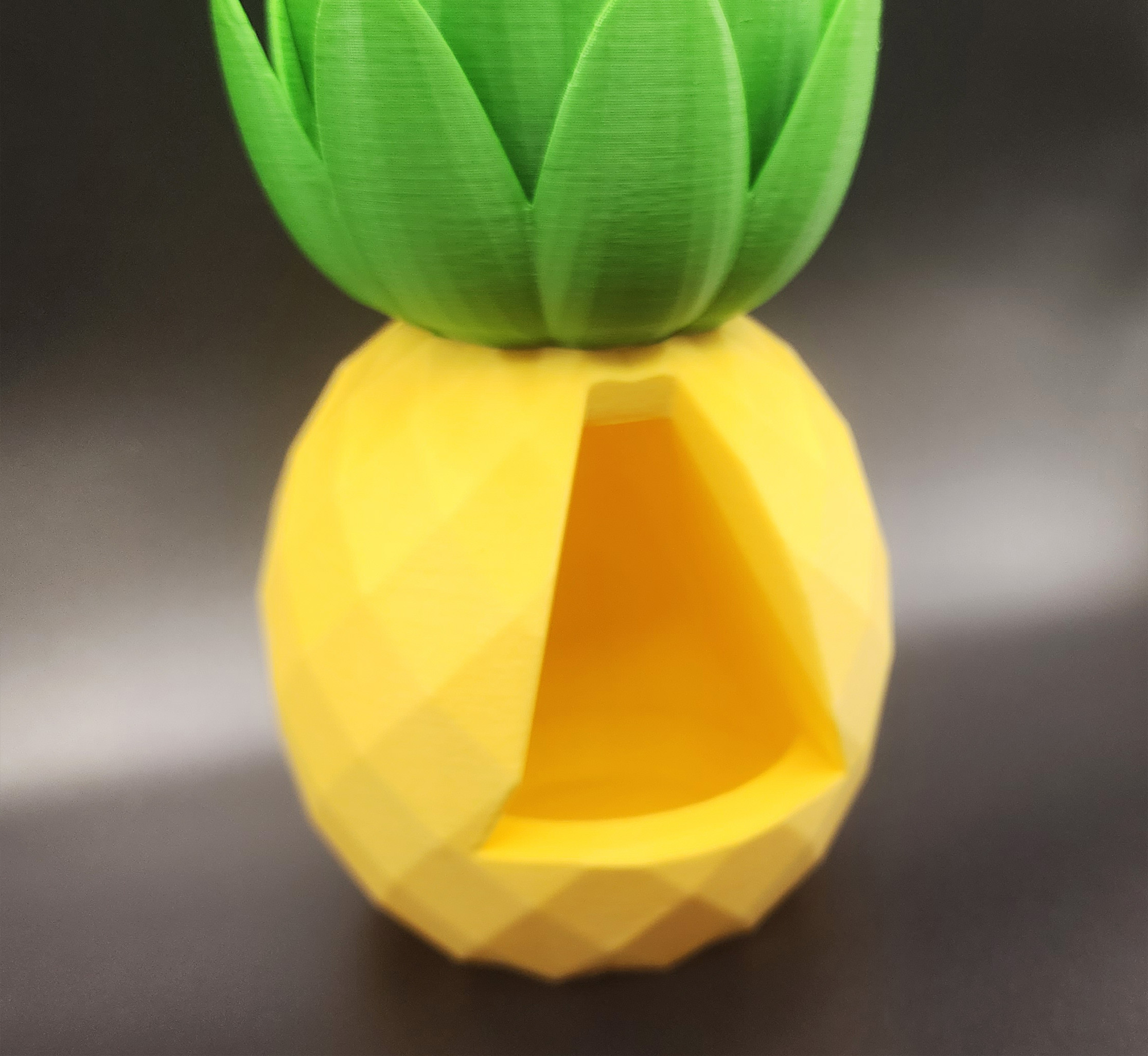 Heart-Eyed Pineapple Planter w/drainage or solid por Triple G Workshop ...