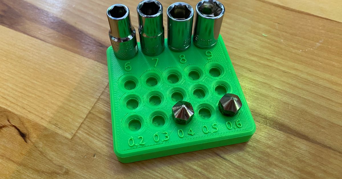 Magnetic Nozzle & Socket Holder by Sam Wolfson | Download free STL ...