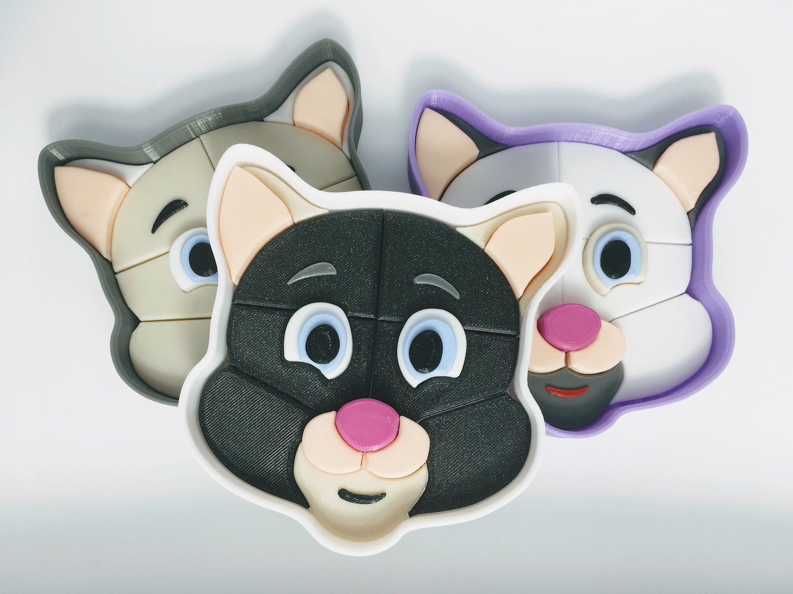 3D puzzle - Cat face by 3D|Nest | Download free STL model | Printables.com