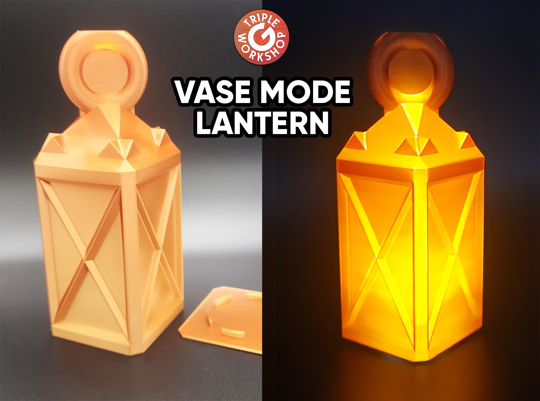Vase Mode Lantern w/Bottom Plug by Triple G Workshop | Download free ...
