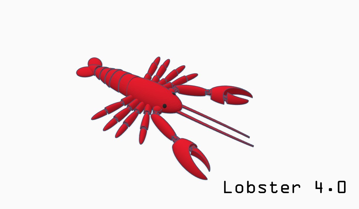 Articulated Lobster by The Printing Printer Who Prints Prints With A 3D ...