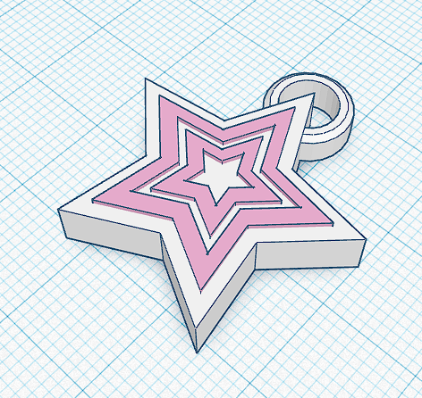 Star Keychain/Charm by garlicbreadhotpocket | Download free STL model ...