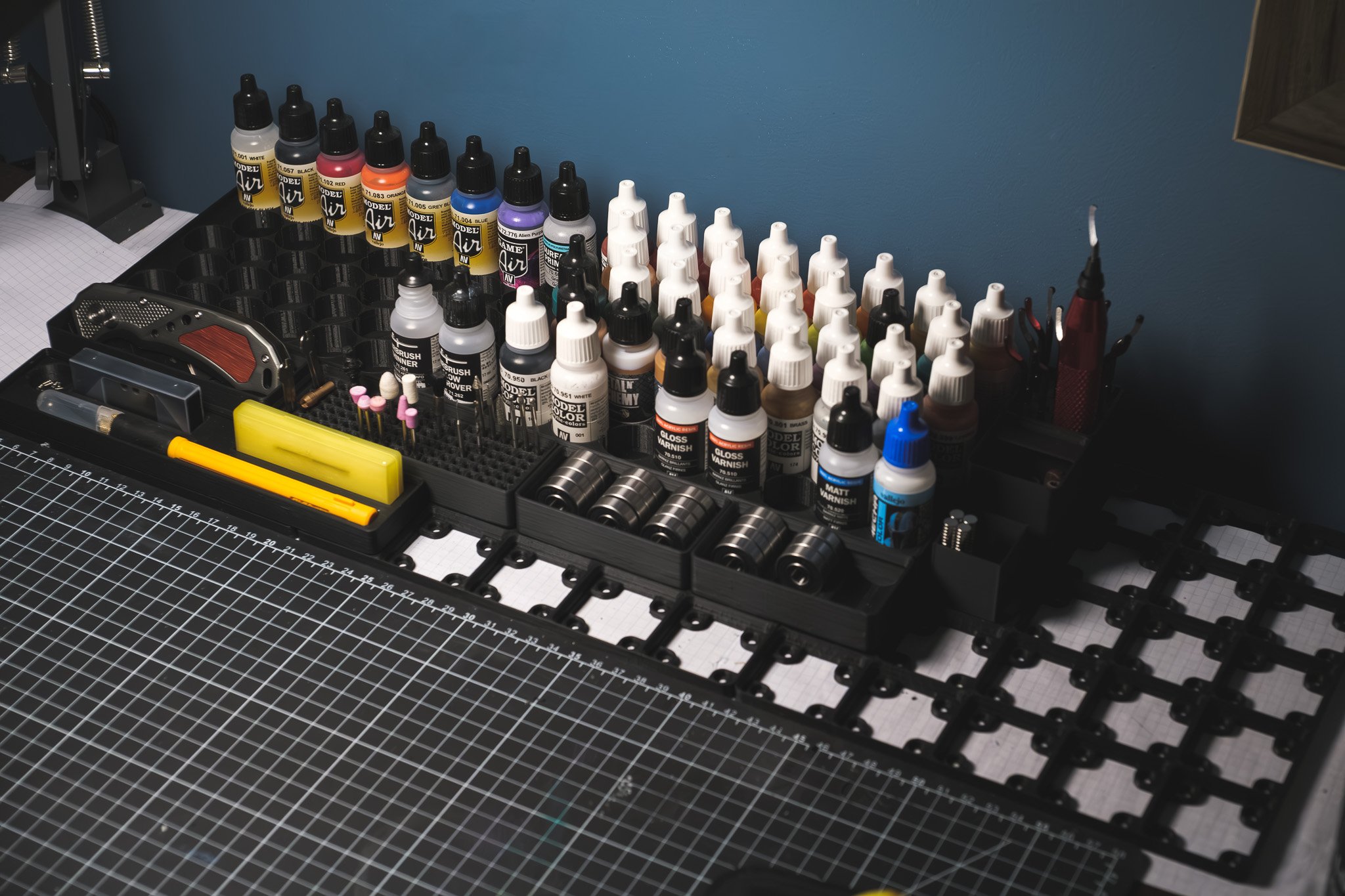 38 slot 17ml Model Paint Rack - 3x5 Gridfinity by AlexReyne | Download ...
