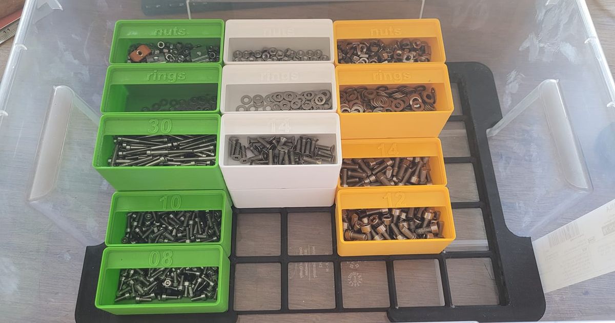 Gridfinity Divider Bins No Magnets by Baffo | Download free STL model | Printables.com