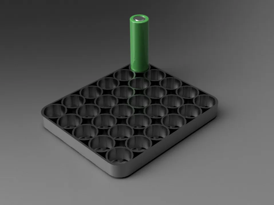 18650 5S6P Battery Cell Holder/Frame by Steve | Download free STL model ...