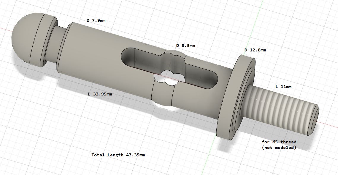 Drain plug stem for Teka kichen sink by freemanowe | Download free STL ...