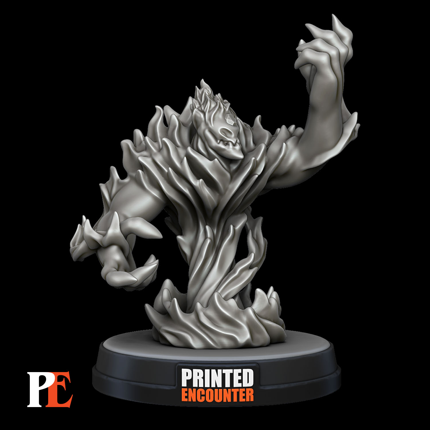 Fire Elemental by Printed Encounter | Download free STL model ...