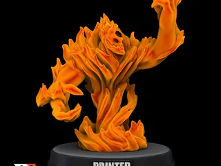 Fire Elemental by Printed Encounter | Download free STL model ...