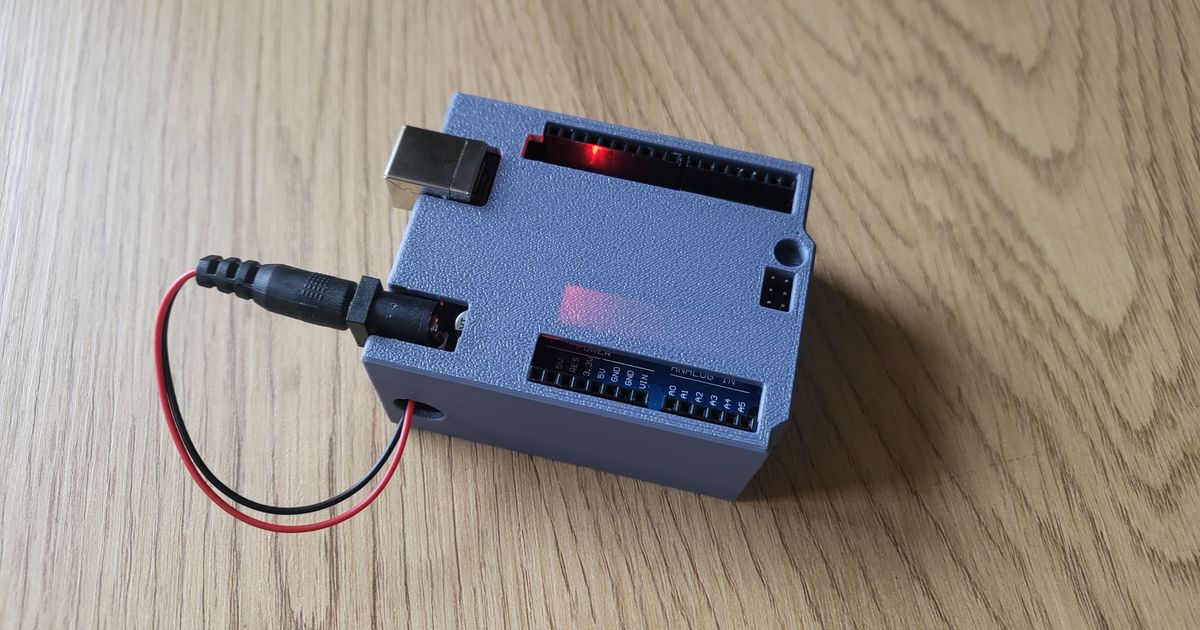 Arduino Uno Case with 9V Battery slot by MateK23 | Download free STL ...