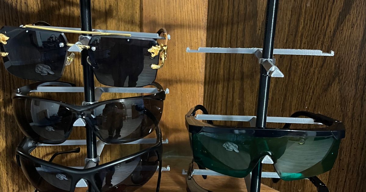 Glasses Stand for Multiple Pairs by FuturaPrintX | Download free STL ...