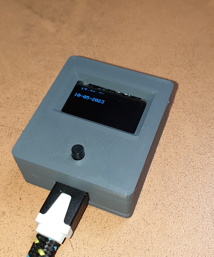 Case for 0.96" OLED + Wemos D1 mini + push buttons by Tobias Scharmann ...