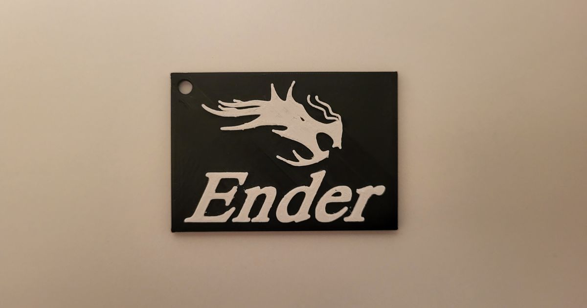 Ender logo keychain by LastFighter | Download free STL model ...