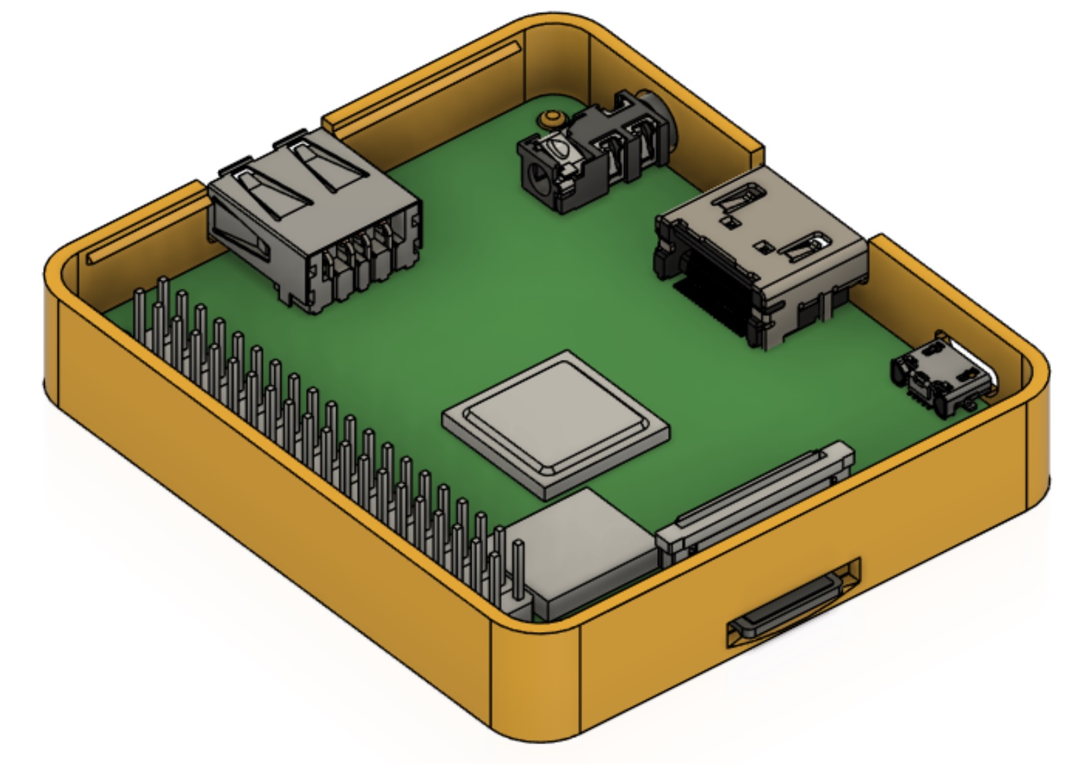Raspberry Pi 3A Compact Case by jeepers01 | Download free STL model ...