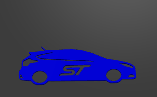 Ford Focus ST keychain by Captain Mo_Allie | Download free STL model ...