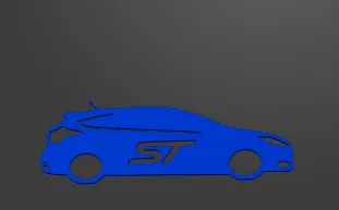 Ford Focus ST keychain by Captain Mo_Allie | Download free STL model ...