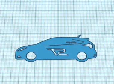 Ford Focus ST keychain by Captain Mo_Allie | Download free STL model ...