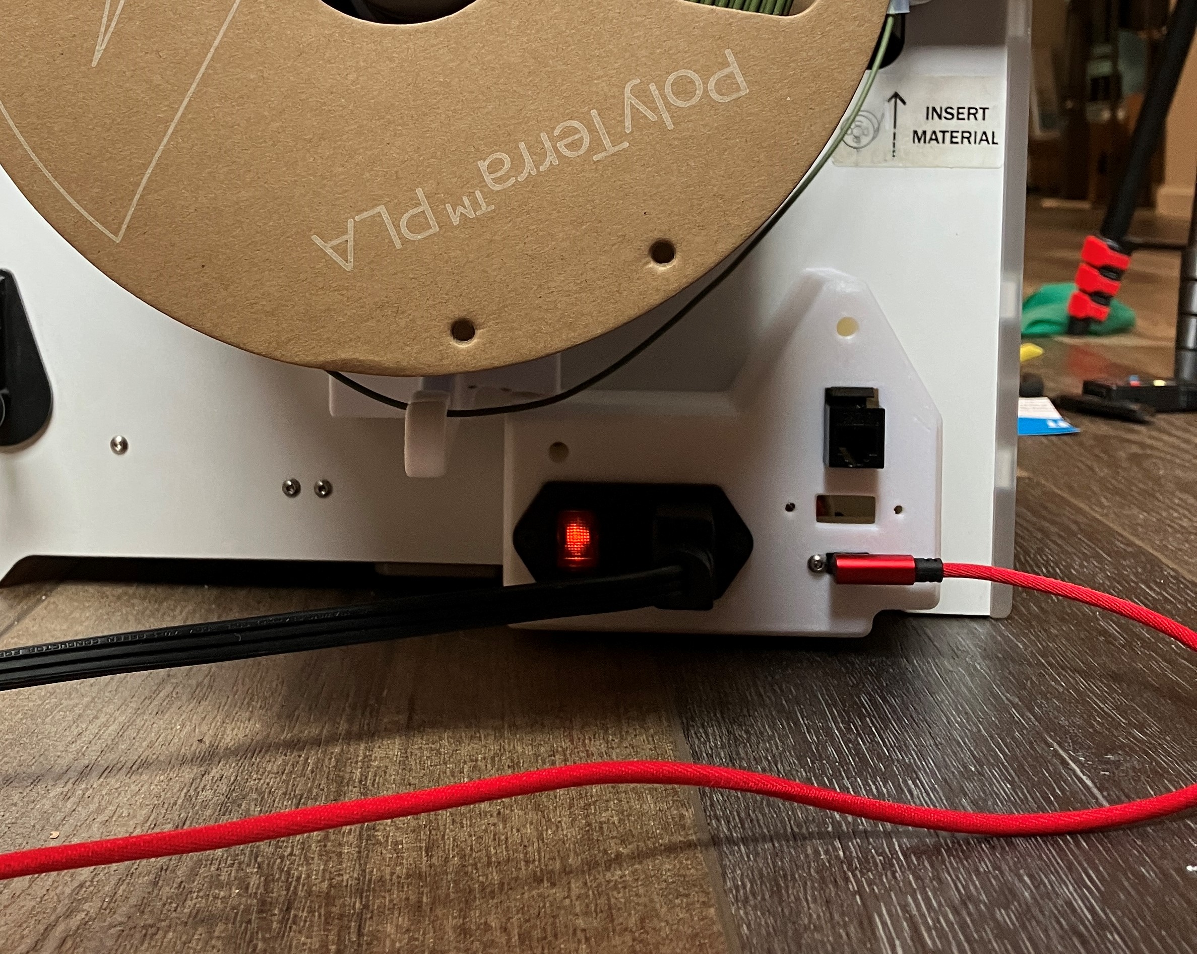 Ultimaker Original+/2/2+ Rear Mounted PSU IEC/USB/RJ11 Connection Panel ...