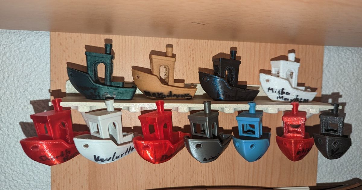 3DBenchy shelf by alpine | Download free STL model | Printables.com