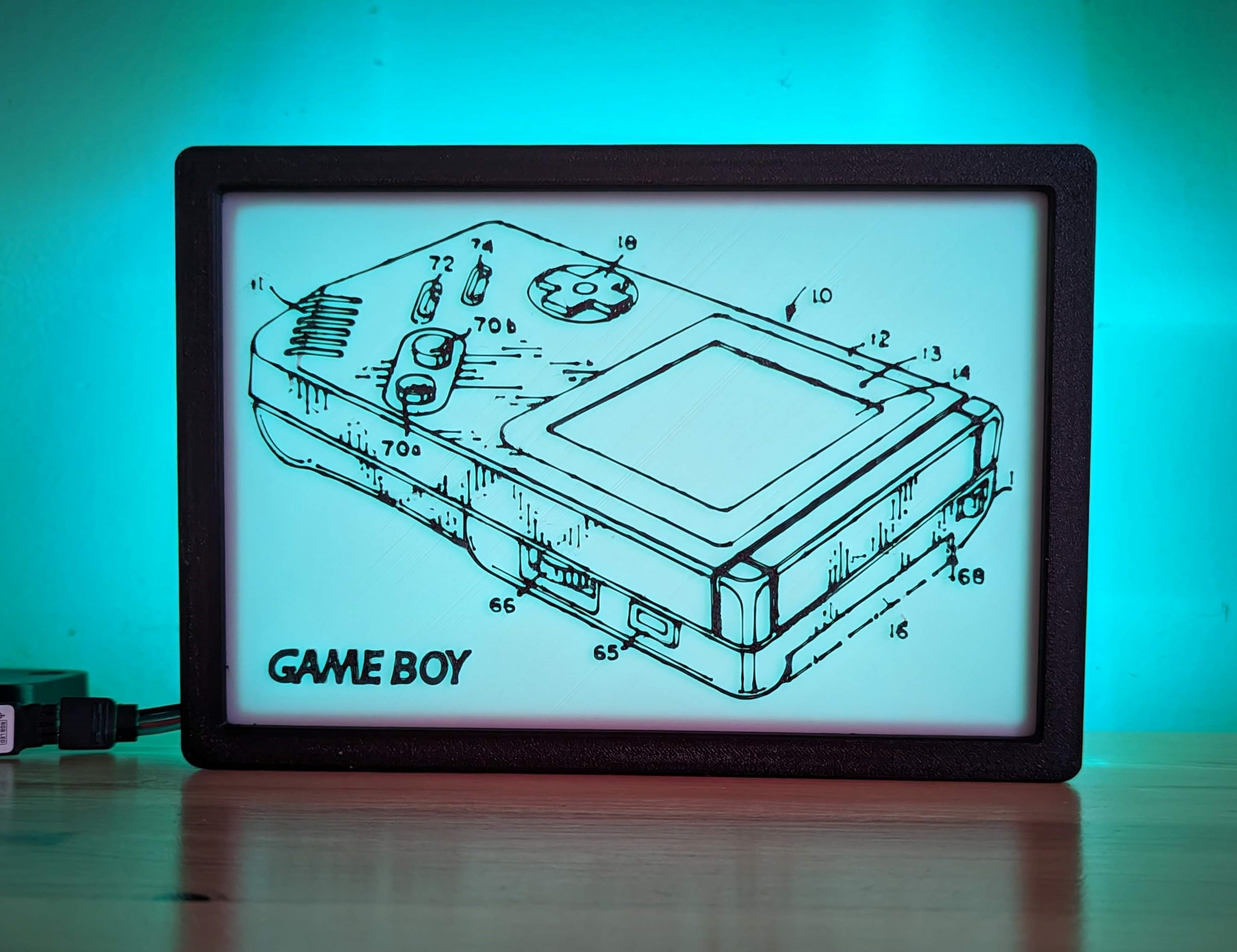 Wall Art Frame LED Insert by Ken Mills | Download free STL model ...