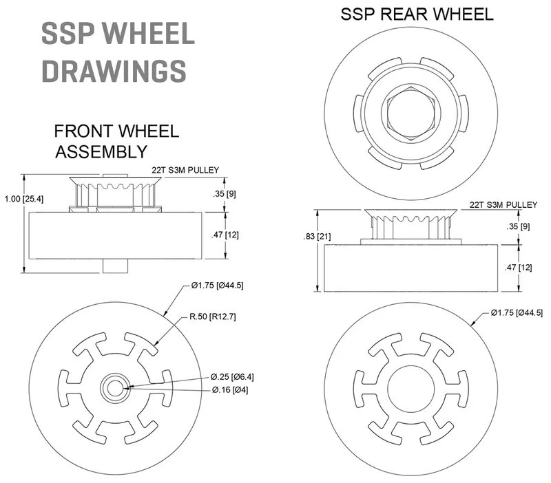 SSP Beetleweight Combat Robot Wheels by Team Just Cuz Robotics ...
