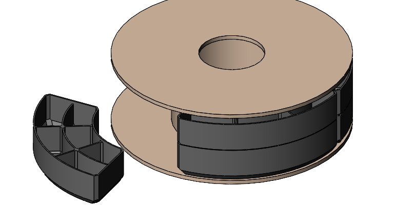 Stackable Spool Organizer by Ziggy | Download free STL model ...