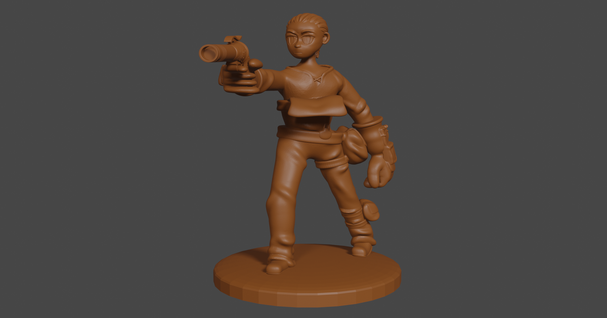 Final Fantasy Tactics inspired, Mustadio, Tabletop DnD miniature by ...