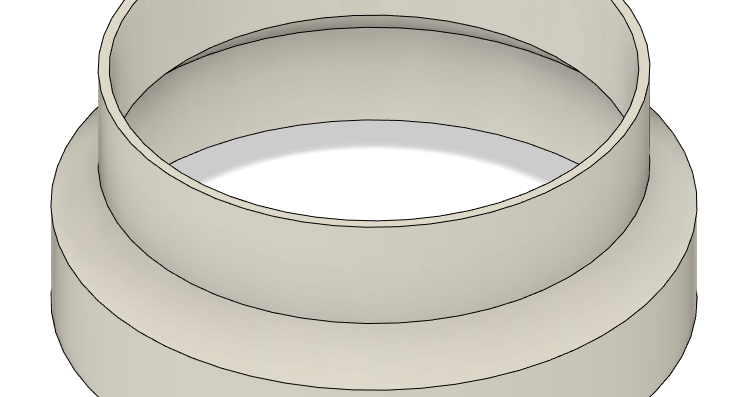 Parametric flex hose/duct adapter reducer by MrStandStu | Download free ...