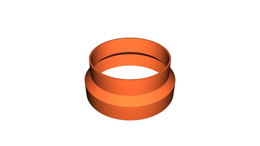 Parametric flex hose/duct adapter reducer by MrStandStu | Download free ...