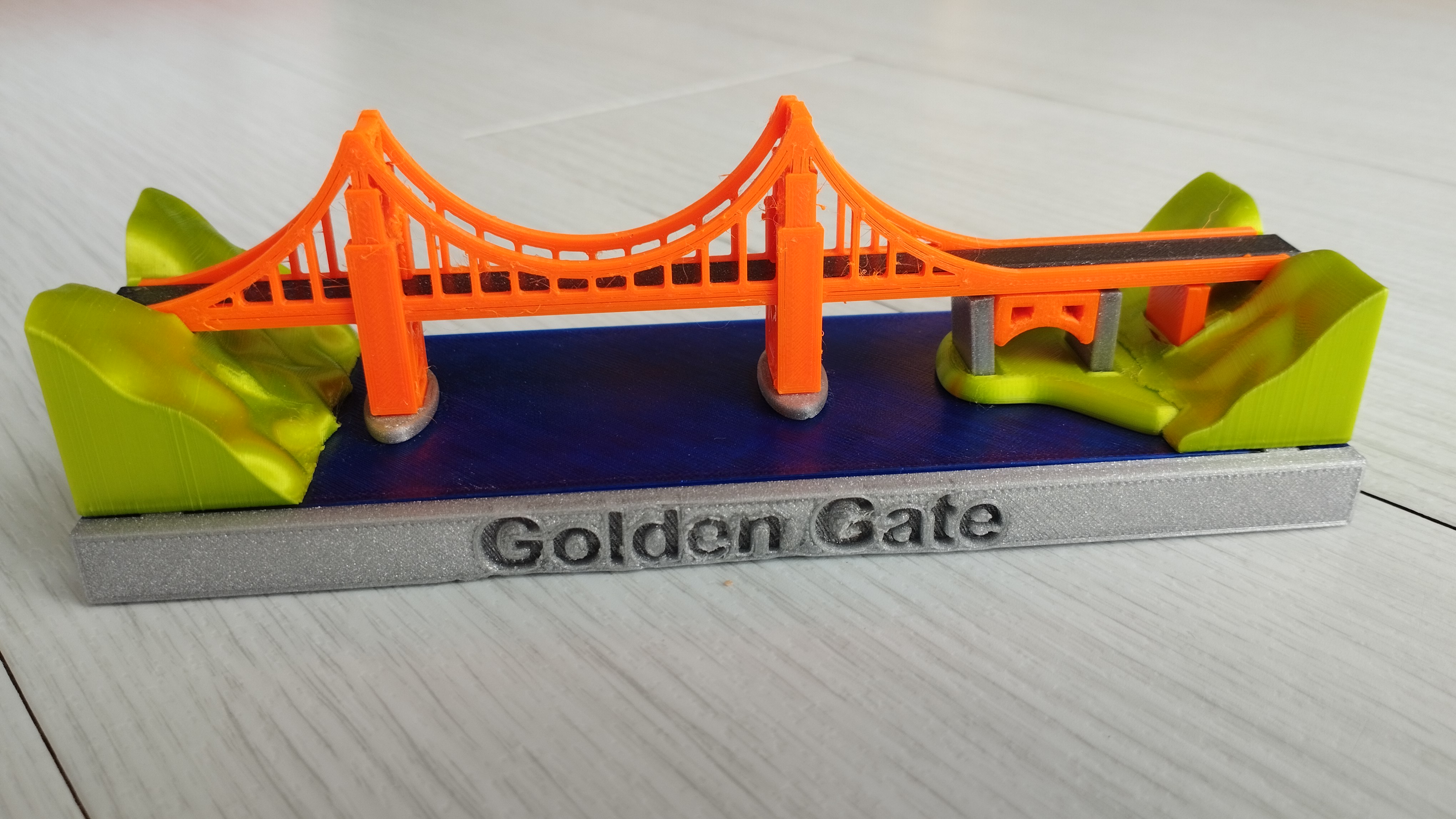 Golden Gate Bridge Miniature by Rapideau | Download free STL model ...