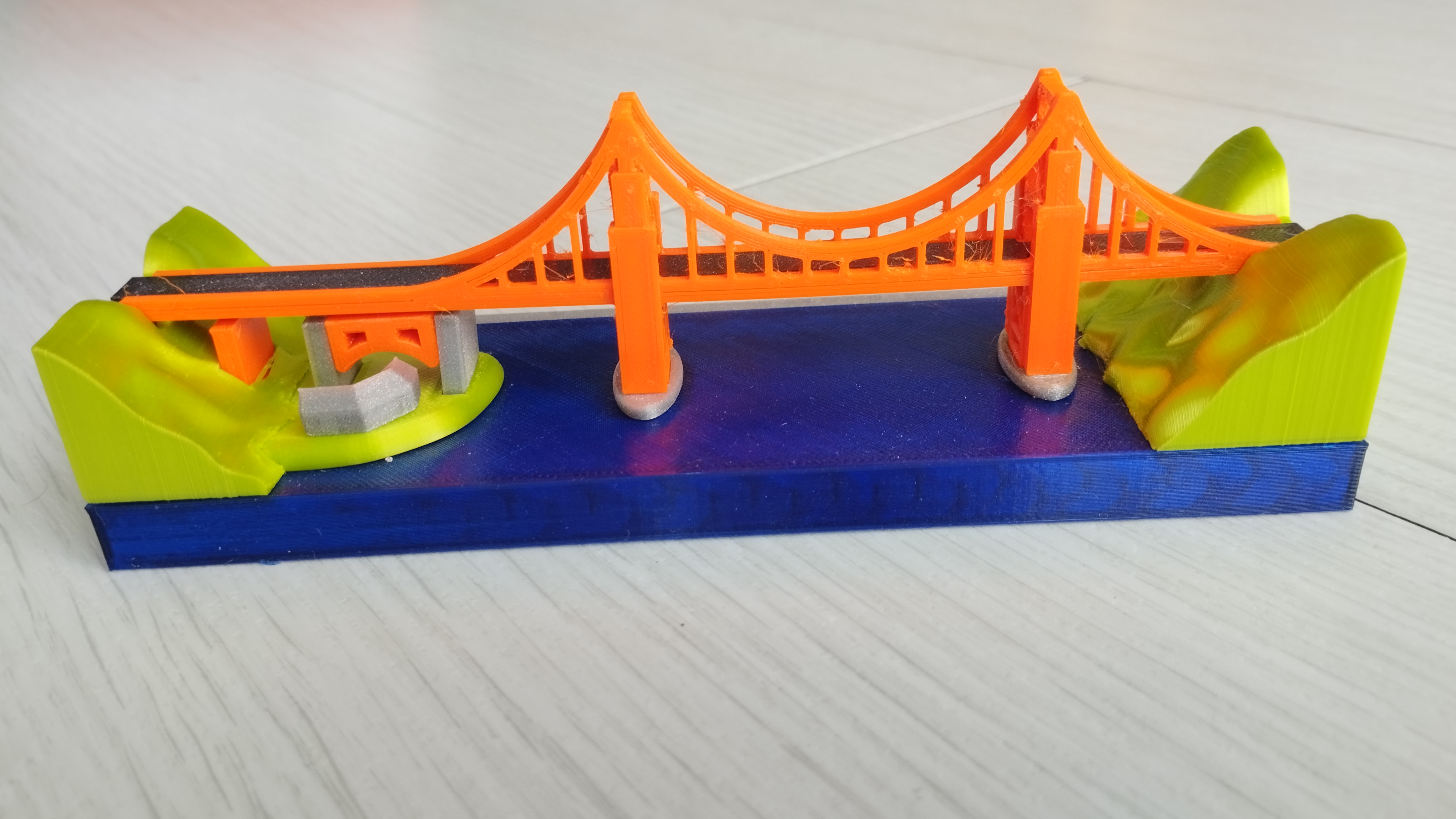 Golden Gate Bridge Miniature by Rapideau | Download free STL model ...