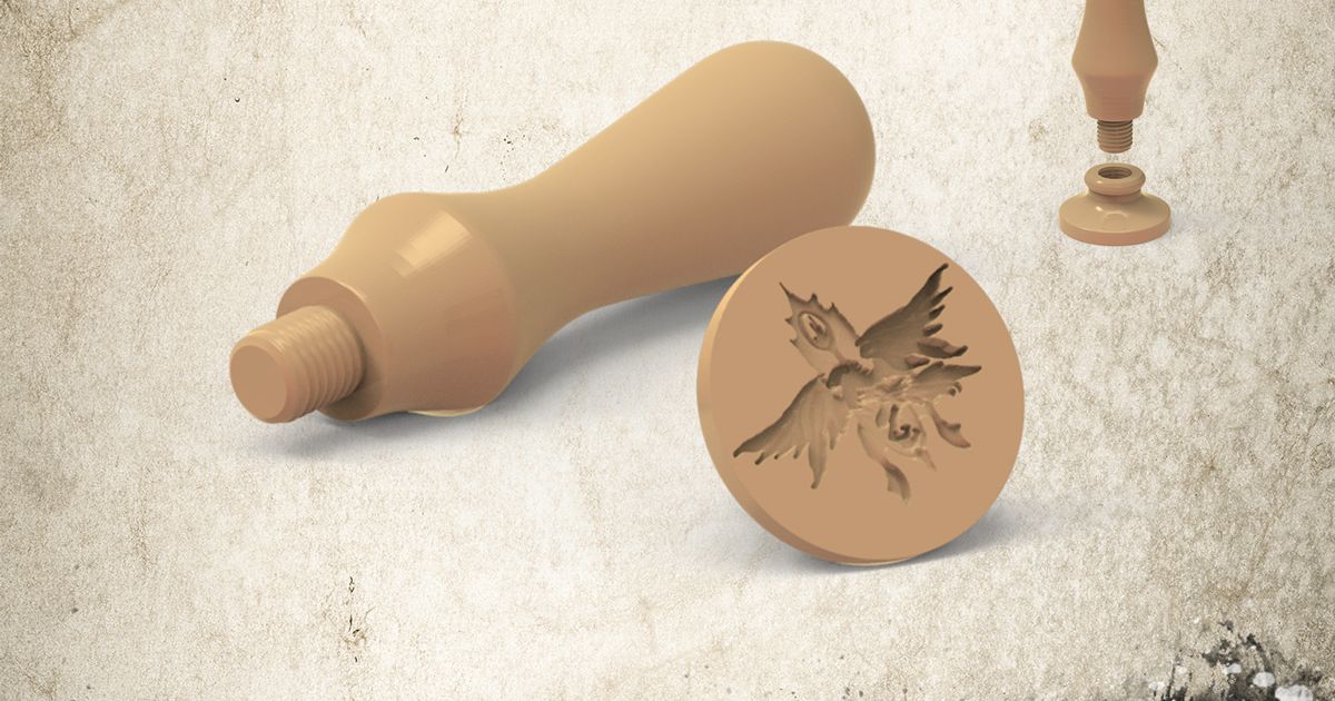Count Strahd’s Wax Seal Stamp por Gracewindale | Descargar modelo STL ...