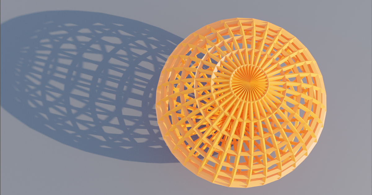 Wireframe Sphere by goth2k | Download free STL model | Printables.com