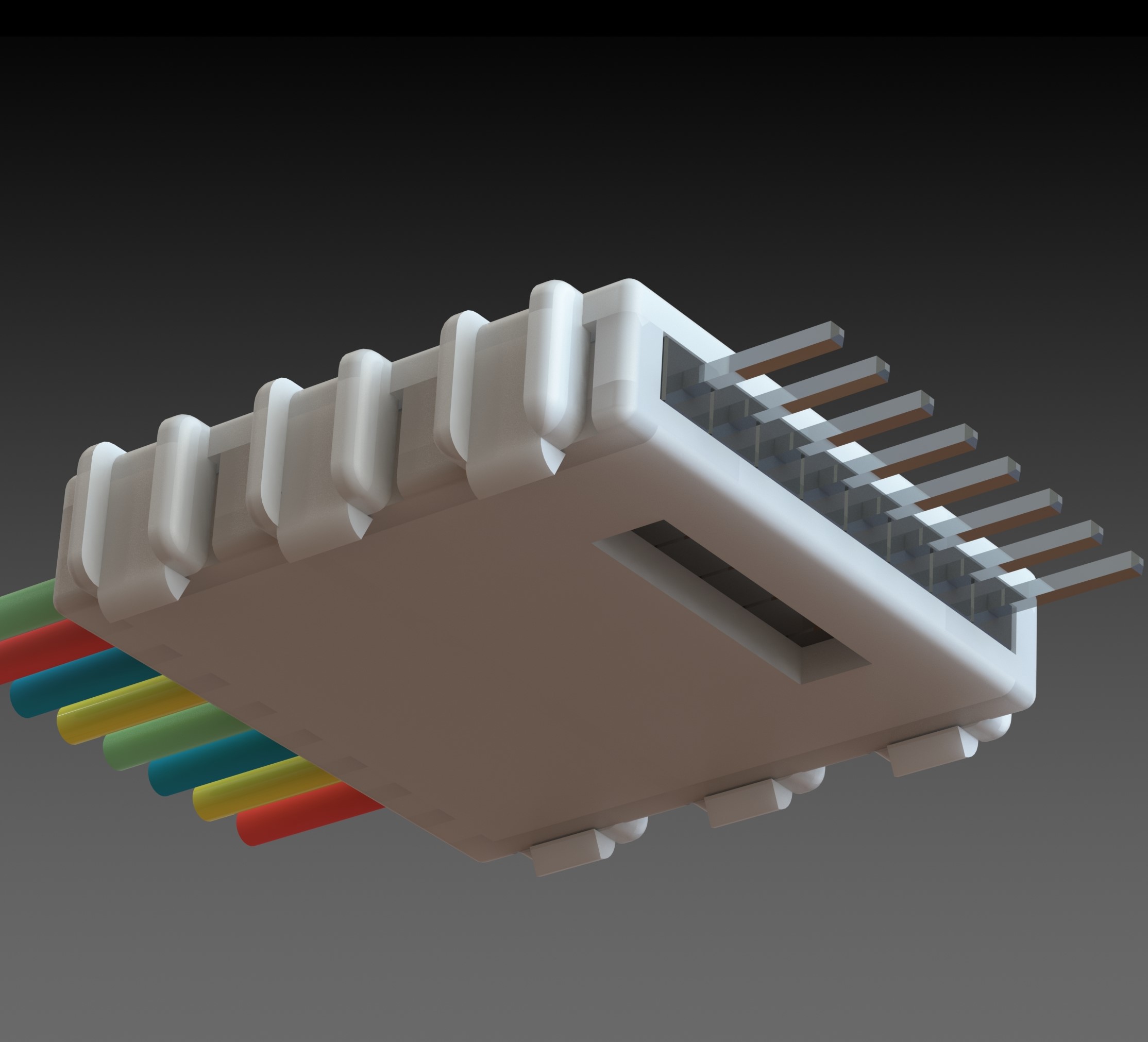 Connector housing Dupont 8Pin by NERDCORNER | Download free STL model ...