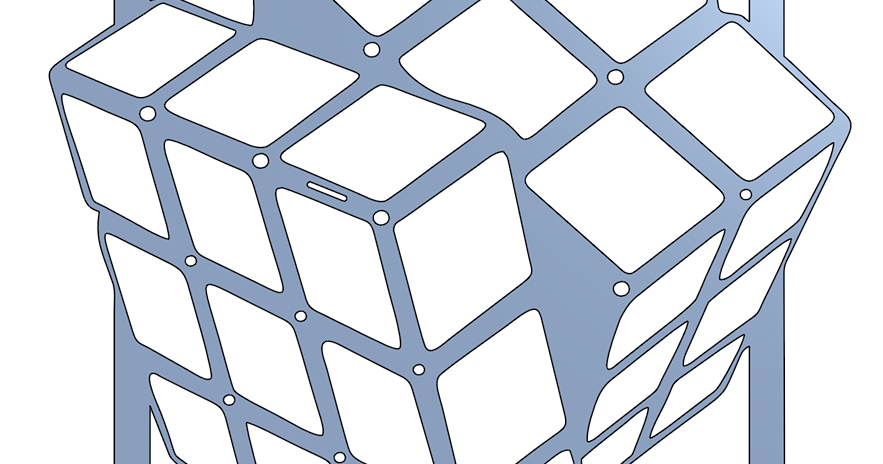 rubik cube wall art by Radu Martin | Download free STL model ...