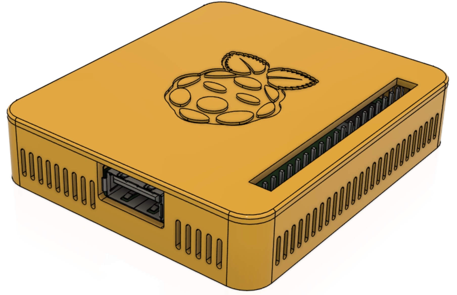 Raspberry Pi 3A+ Ventilated Compact Case by jeepers01 | Download free ...