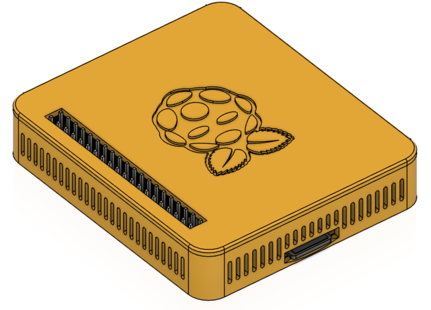 Raspberry Pi 3A+ Ventilated Compact Case by jeepers01 | Download free ...