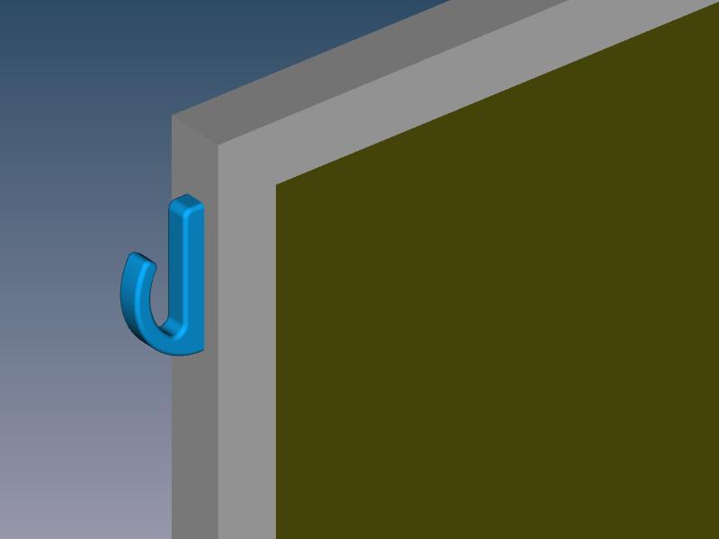 Monitor Side Hook by BuckyBrainz | Download free STL model | Printables.com