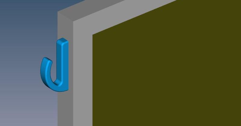 Monitor Side Hook by BuckyBrainz | Download free STL model | Printables.com