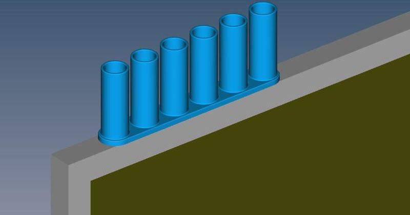 Monitor Pen / Pencil Stand by BuckyBrainz | Download free STL model ...