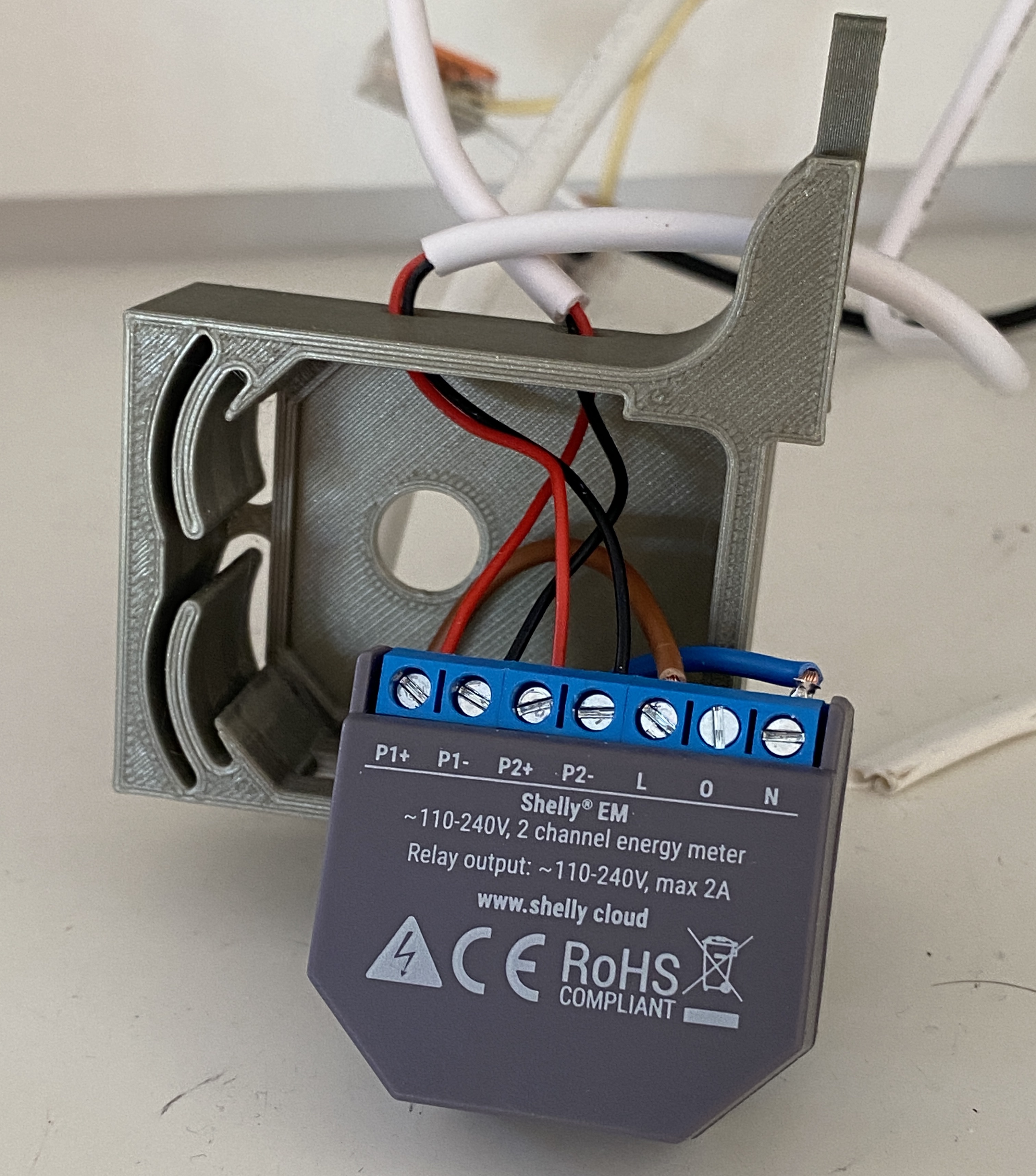 Shelly EM DIN 7.5mm by Led | Download free STL model | Printables.com