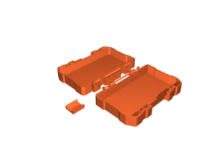 Lock box with sliding latch - single bed print, no additional ...